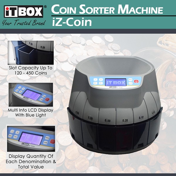iTBOX Coin Sorter iZ-Coin Dealer Malaysia | iTBOX Coin Counter iZ-Coin ...