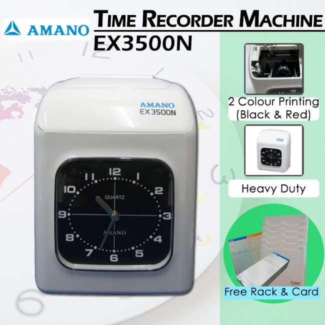 AMANO Time Recorder EX-3500N Dealer Malaysia | AMANO Time Recorder EX ...