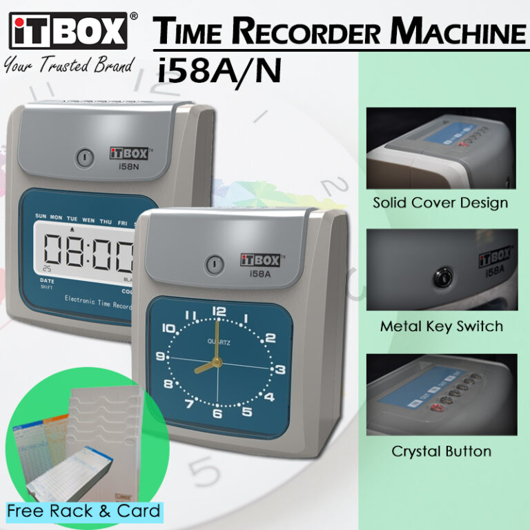iTBOX Time Recorder i58A Dealer Malaysia | iTBOX Time Recorder i58A ...