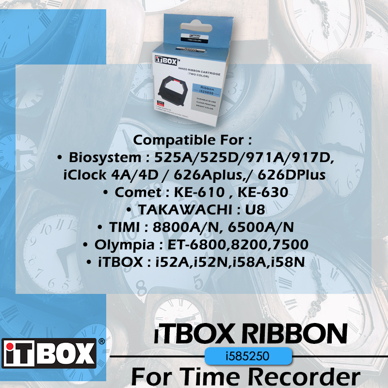 iTBOX i525850 Time Recorder Ribbon Supplier Malaysia | iTBOX i525850 ...