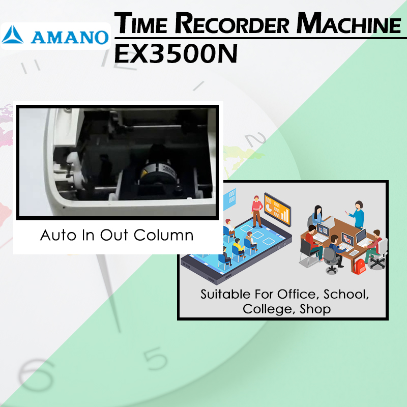 AMANO Time Recorder EX-3500N Dealer Malaysia | AMANO Time Recorder EX ...