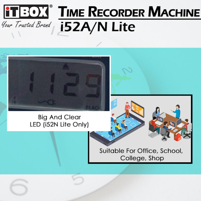 iTBOX Time Recorder i52N Lite Dealer Malaysia | iTBOX Time Recorder ...