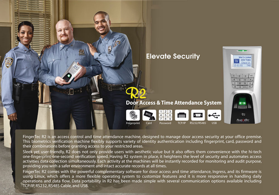 FingerTec Fingerprint Time Attendance & Door Access System R2 Dealer ...