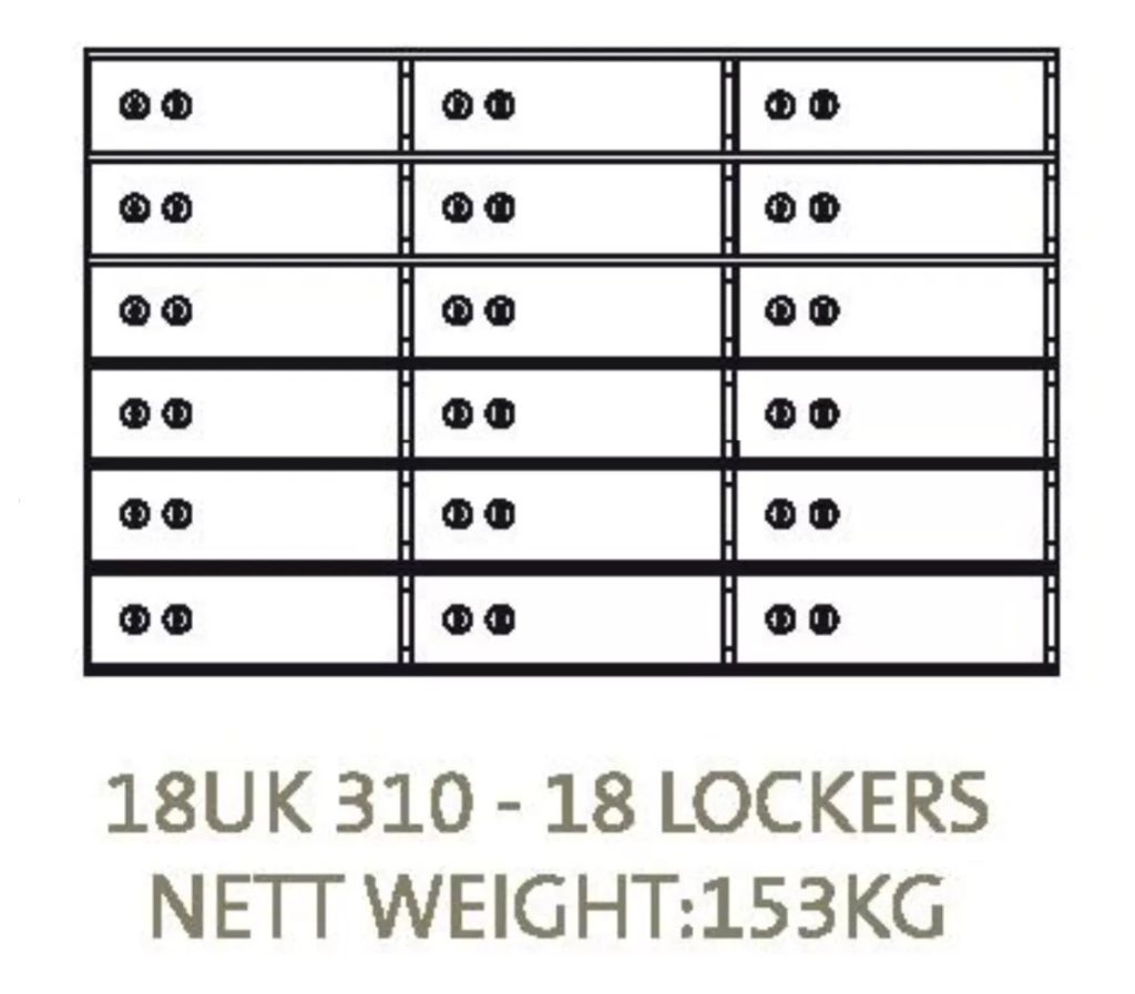 Sapphire Safe Deposit Lockers 18 UK 310 (Chubb Lock) Malaysia ...