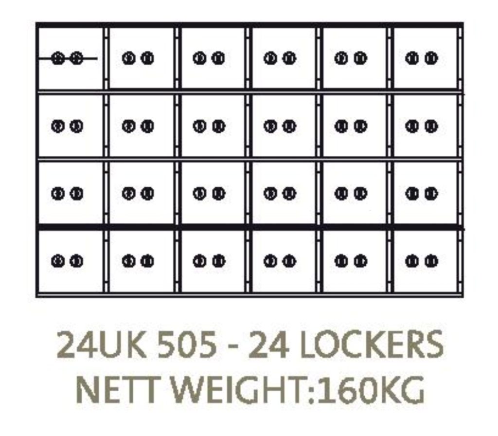 Sapphire Safe Deposit Lockers 24 UK 505 (Chubb Lock) Malaysia ...
