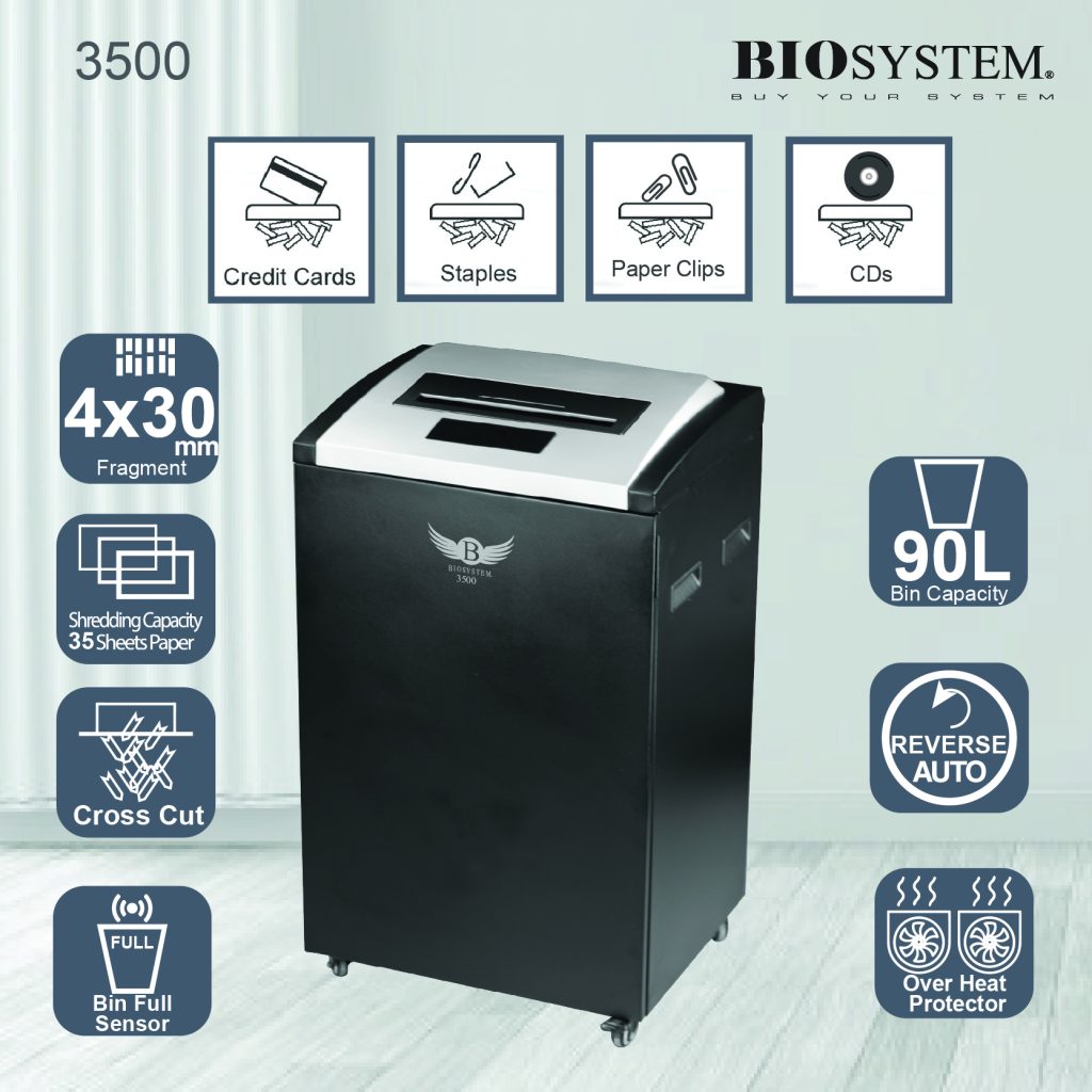 BIOSYSTEM Document Shredder Machine 3500 Supplier Malaysia | BIOSYSTEM ...