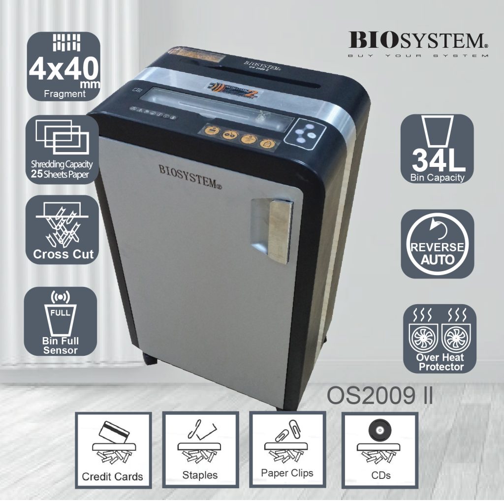 BIOSYSTEM Document Shredder Machine OS2009 II Supplier Malaysia ...