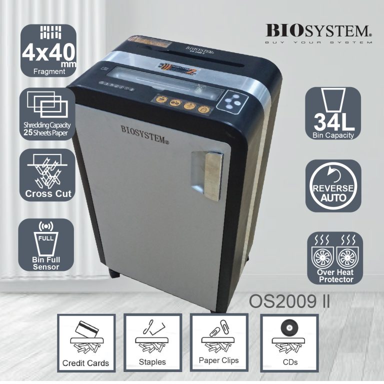 BIOSYSTEM Document Shredder Machine OS2009 II Supplier Malaysia ...
