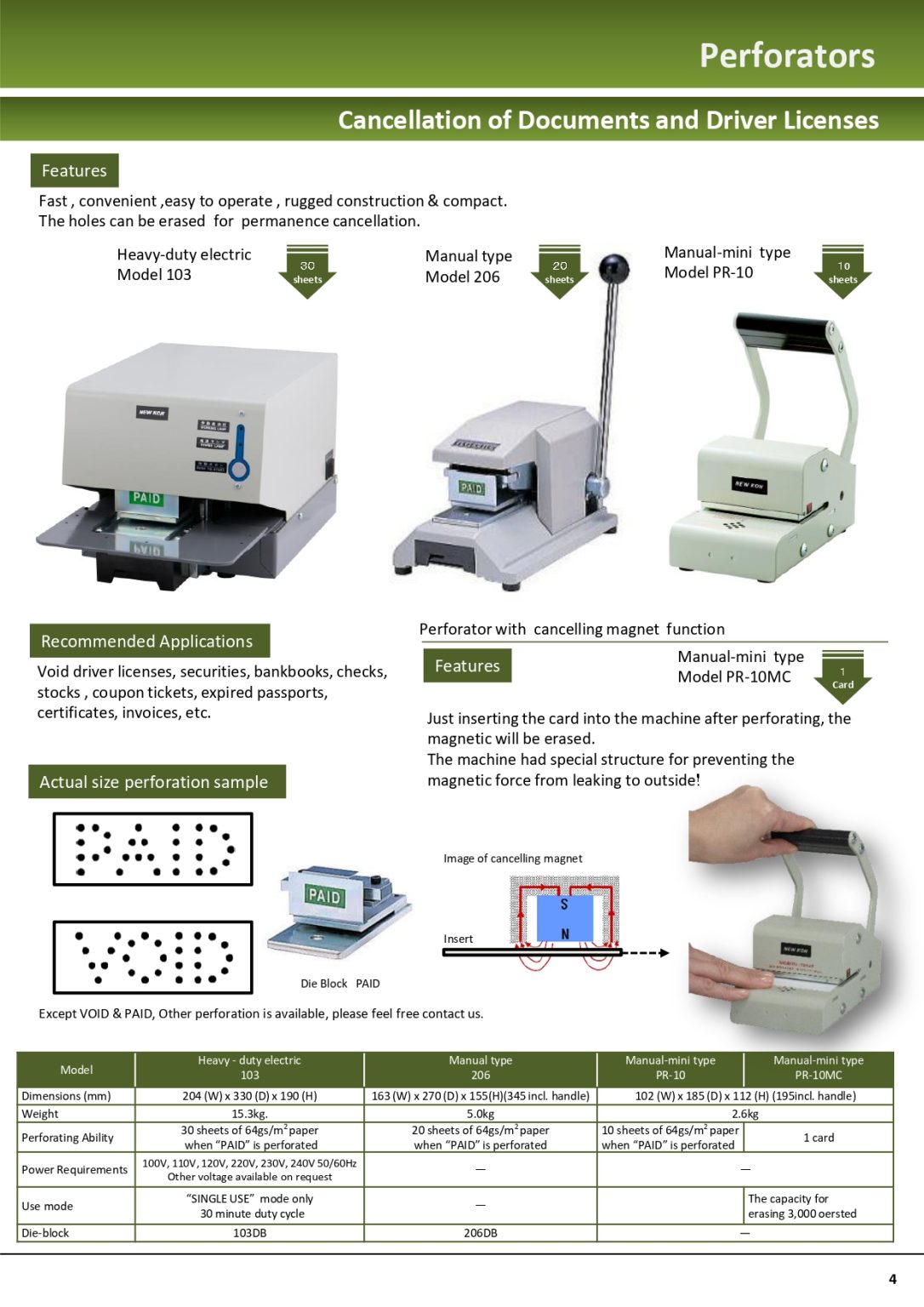 NEW KON Handy Perforator Machine PR-10 Dealer Malaysia | NEW KON Handy ...