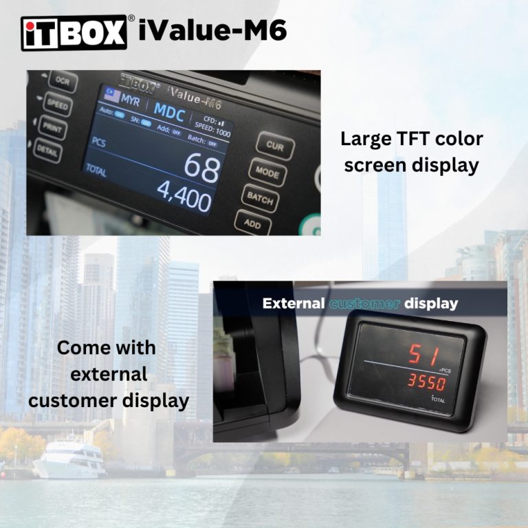 iTBOX Multi Currency Banknote Value Counting Machine iValue-M6 Supplier ...