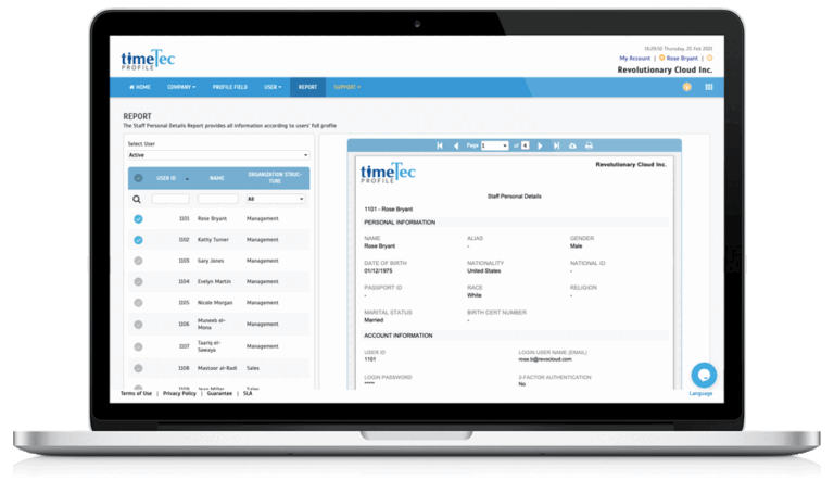 TimeTec Employee Profile System (PROFILE) HR Mobile Apps & Cloud-Based ...